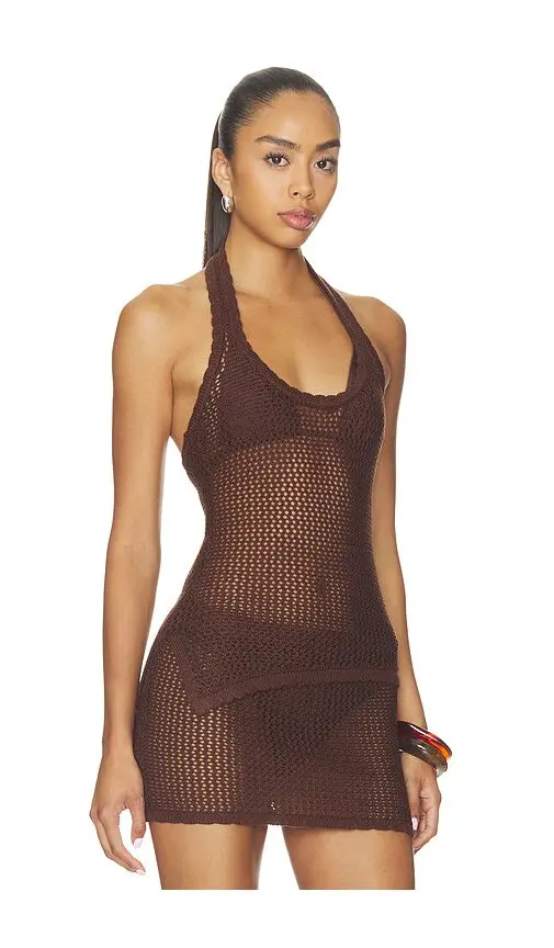 SNDYS. Casey Crochet Halter Top