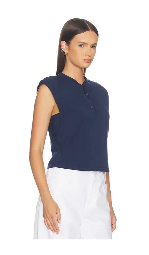 Simkhai Sleeveless Top With Padded Shoulders