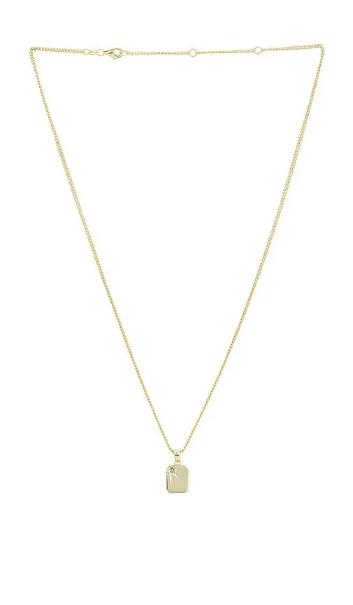 SERGE DENIMES Guardian Necklace In Metallic - Gold