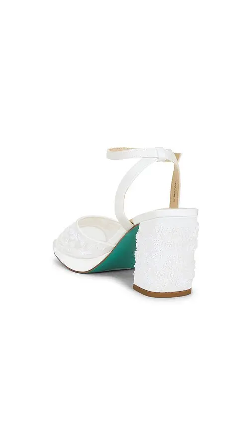 Steve Madden X Betsey Johnson Embellished Block Heel Pumps