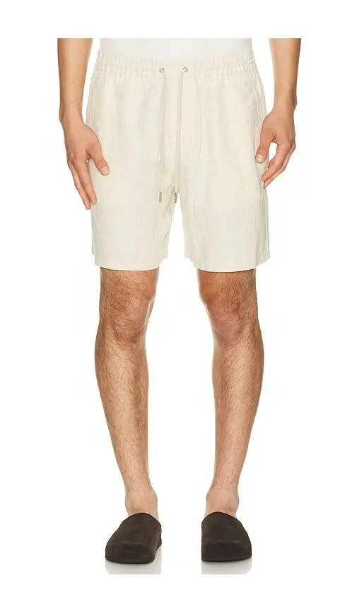 Nn07 Gregor Linen Blend Shorts - Oat