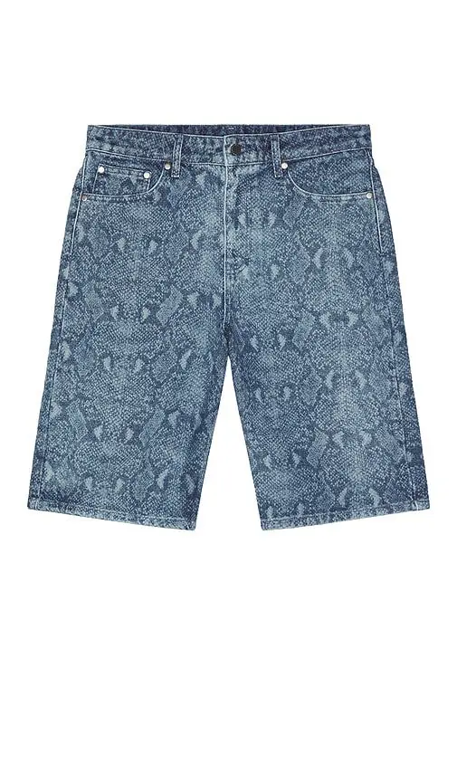 DAILY PAPER Snake Laser Denim Shorts