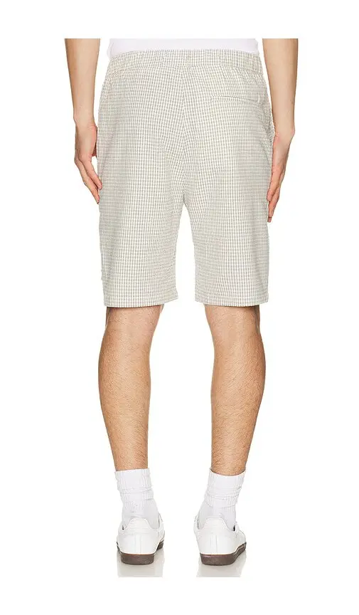BOUND Gingham Shorts In Grey