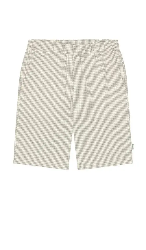 BOUND Gingham Shorts In Grey