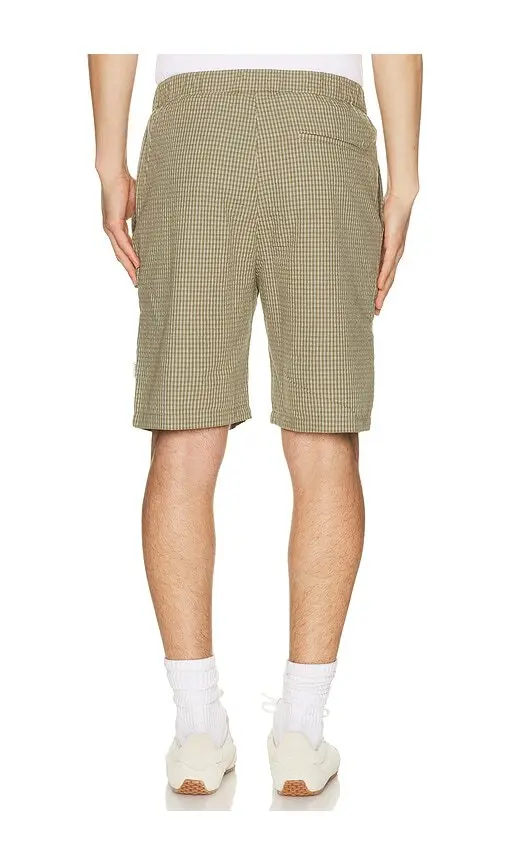 BOUND Gingham Shorts In Green