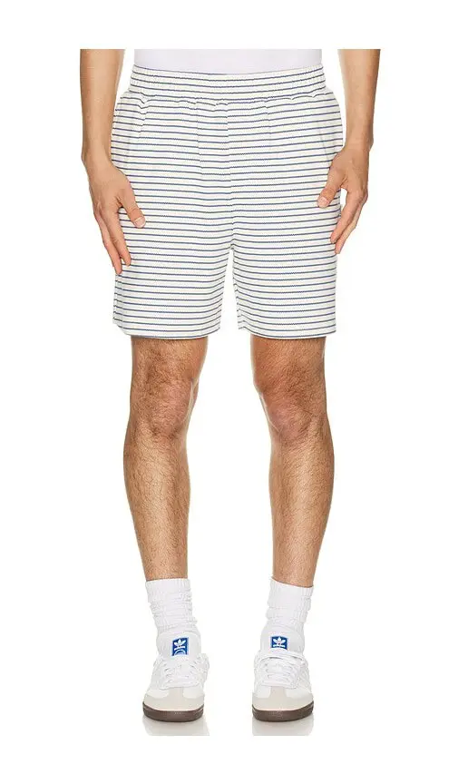 BOUND Stripe Jacquard Shorts In Blue