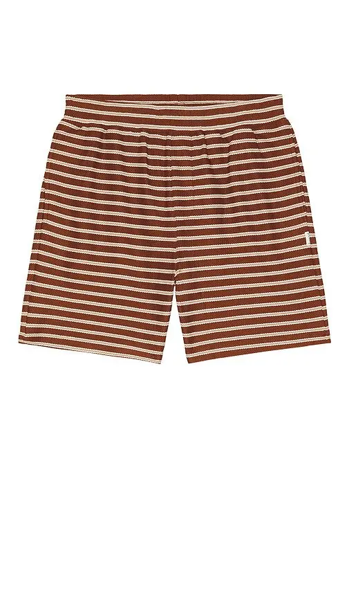 BOUND Stripe Jacquard Shorts In Red