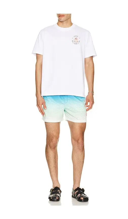 Casablanca Jacquard Swim Shorts In Multi