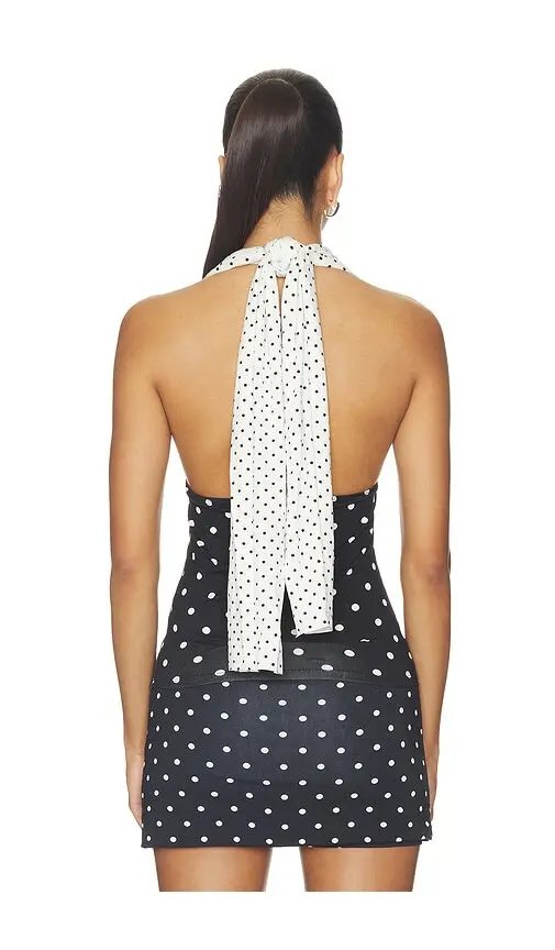 SUSMIES Susmie's Isabela Polka Dot Halter Top