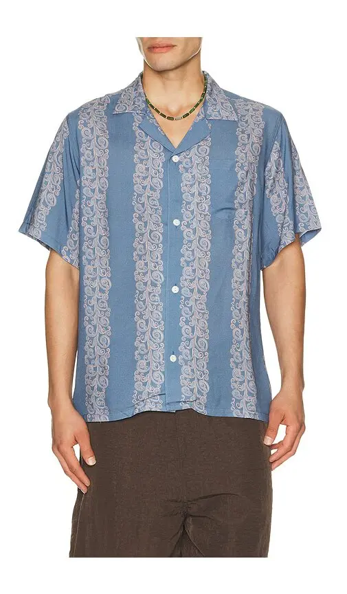 BATHER Coral Fiesta Printed Camp Shirt In . Also