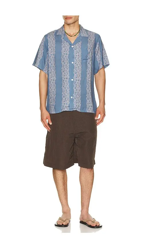 BATHER Coral Fiesta Printed Camp Shirt In . Also