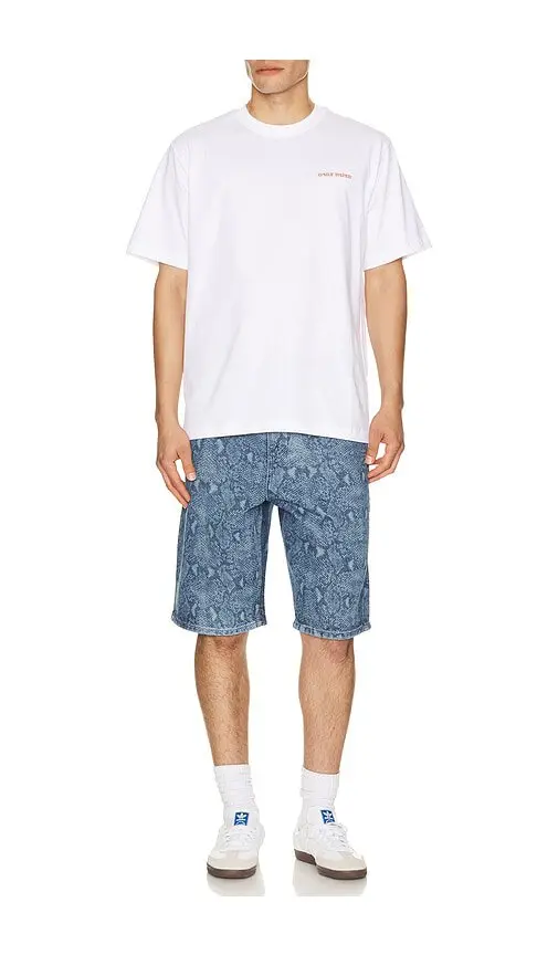 DAILY PAPER Snake Laser Denim Shorts