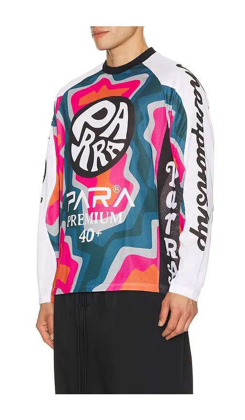 PARRA Graphic Print Long Sleeve Jersey