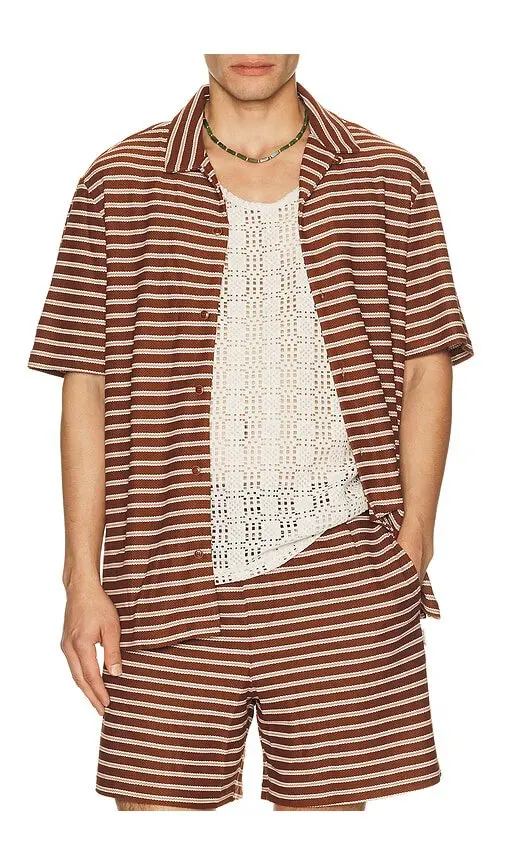 BOUND Stripe Jacquard Shirt In . Also