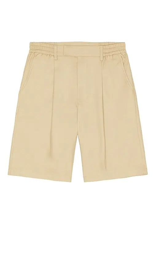 BOUND Wide Pleated Cotton Short
