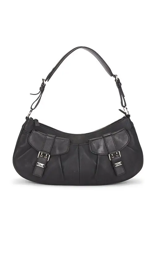 FWRD RENEW Dior Leather Hardcore Pochette Shoulder Bag