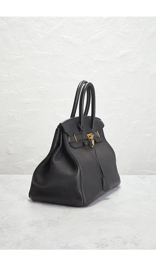 FWRD RENEW Hermes Togo Birkin 35 Handbag - Black