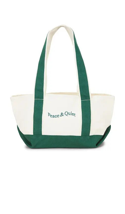MUSEUM OF PEACE & QUIET Mini Wordmark Boat Tote - Green