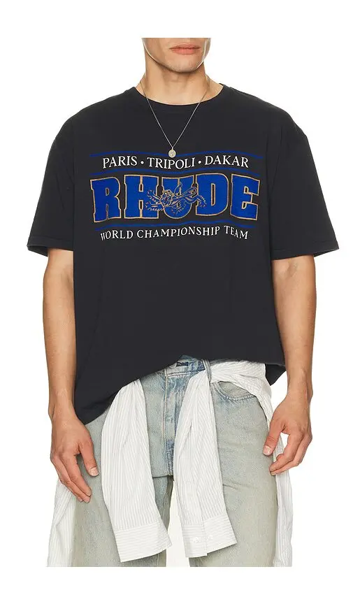 Rhude Chrono Tee In . Also