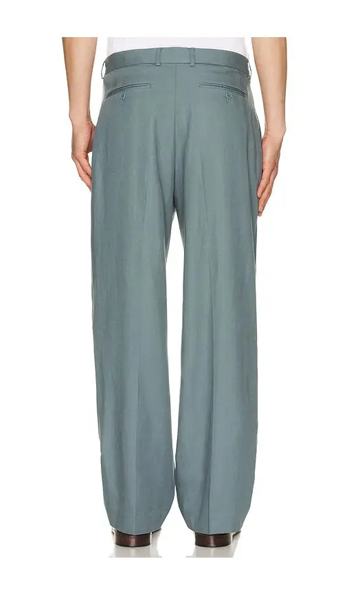 PERCIVAL Straight Leg Trousers - Blue