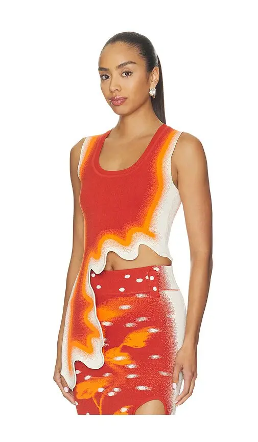 Ph5 Kerry Wavy Tank Top - Orange