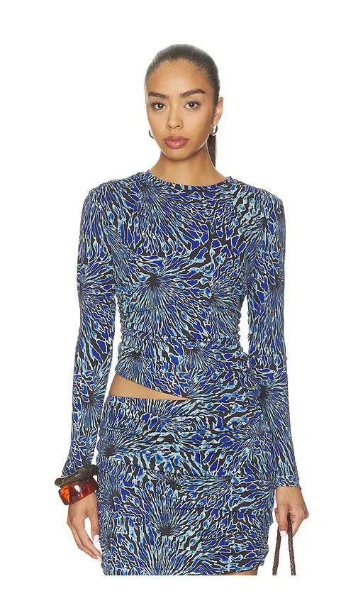 Ulla Johnson Nova Ruched Jersey Top
