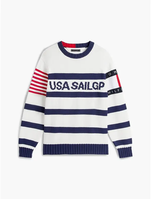 Tommy Hilfiger X U.s. Sailgp Team Striped Sweater