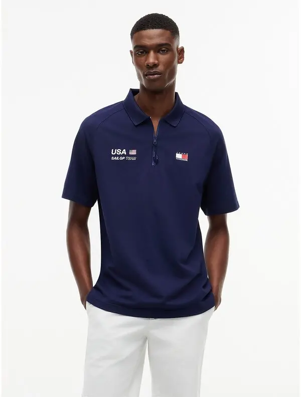 Tommy Hilfiger Tommy X Us Sailgp Team Tech Polo - Navy