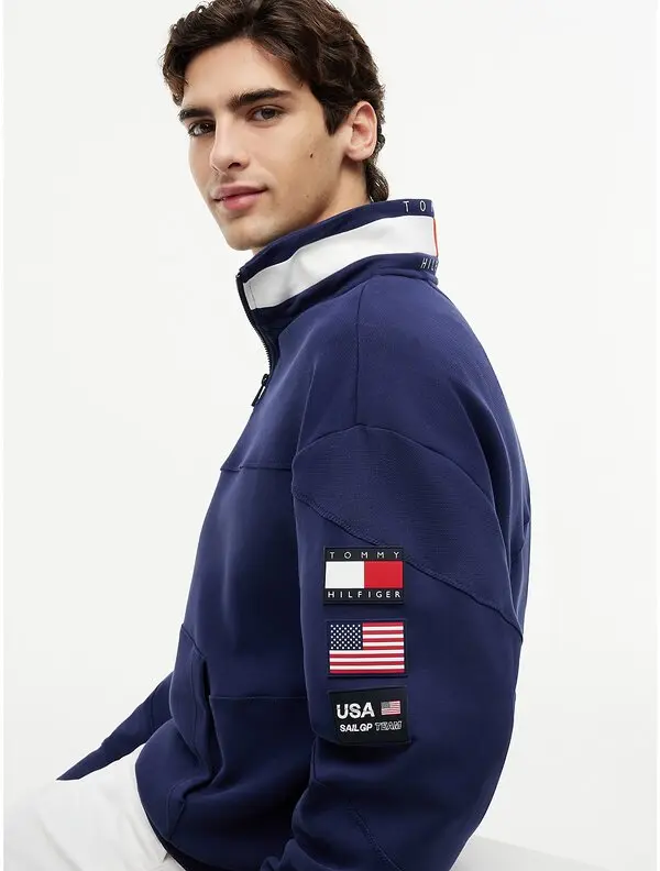 Tommy Hilfiger U.s. Sailgp Team Tech Quarter-zip Sweatshirt