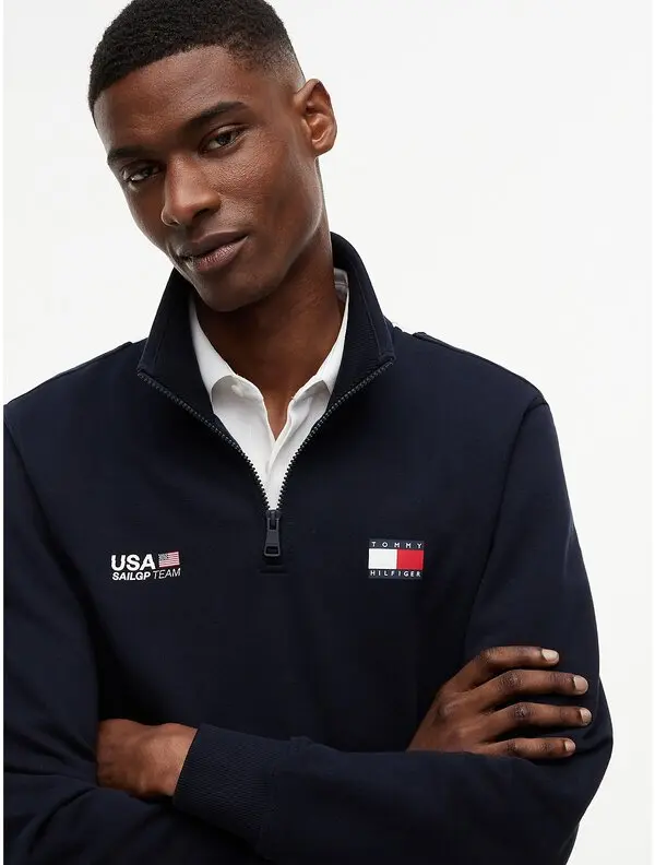 Tommy Hilfiger Tommy X Us Sailgp Team Flag Quarter-zip