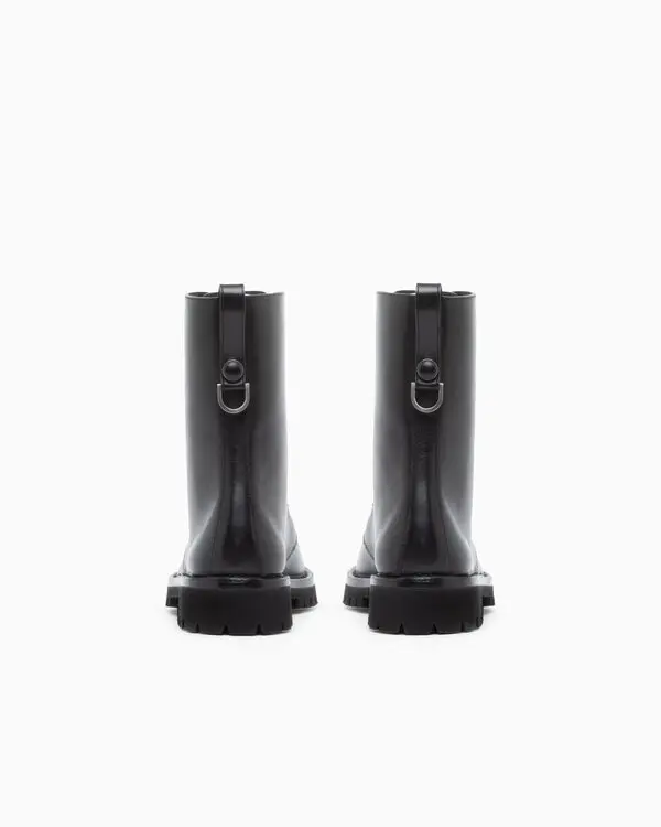 Giorgio Armani Boot Leather Upper With Cushioned Sole