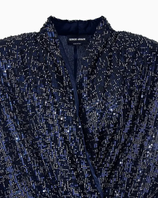 Giorgio Armani Embroidered Sequin Gown