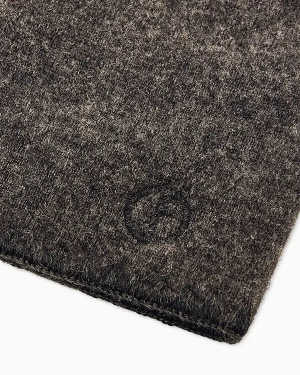 Giorgio Armani Beanie Hat In Cashmere - Grey