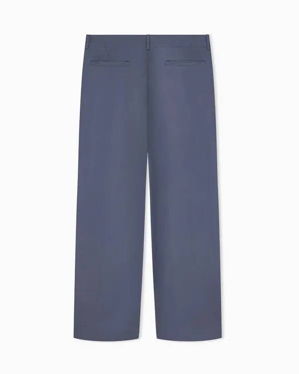 Giorgio Armani Flat-front Lightweight Satin Trousers