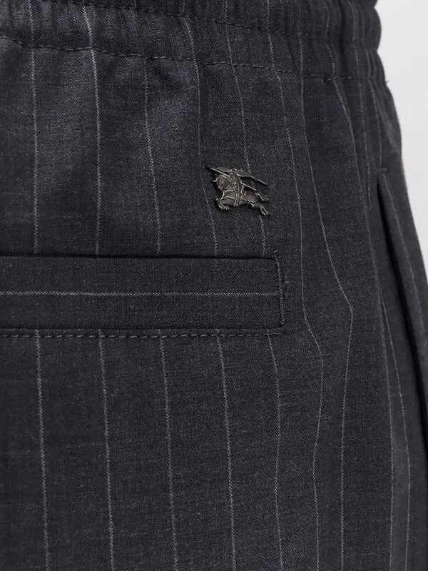Burberry Wool Trousers With Drawstring