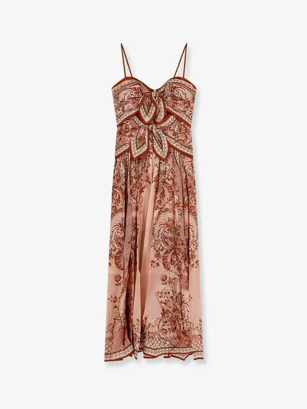 Zimmermann Aster Scarf Silk Dress