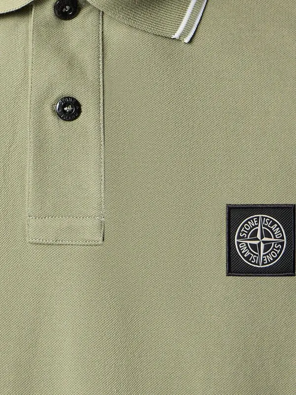Stone Island Stretch Organic Cotton Polo Shirt