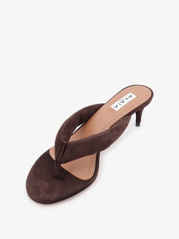 Alaïa Suede Heeled Sandals