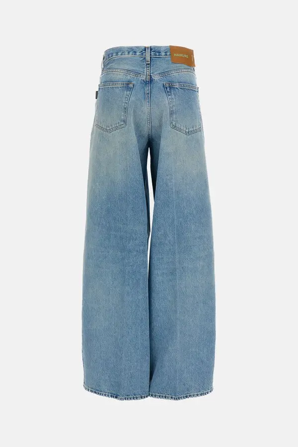 HAIKURE Bethany Pollock Wide Leg Jeans - Azzurro