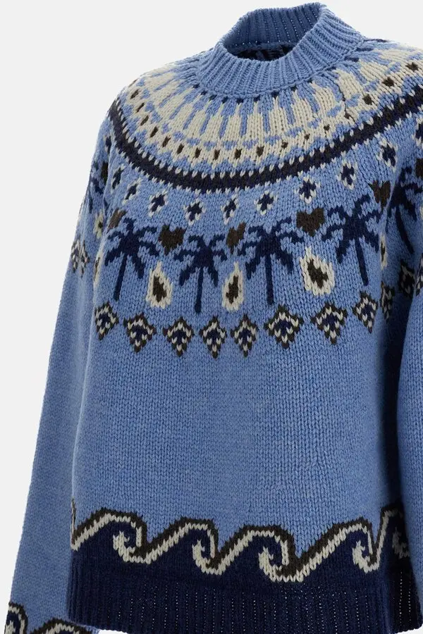 Alanui Maglia Sweet Winter - Azzurro