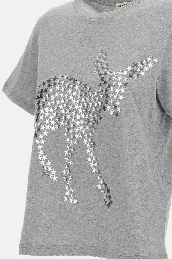 JW Anderson Animal Stars T-shirt - Grigio