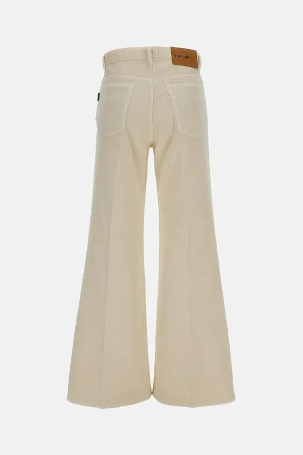 HAIKURE Clara Velvet Trousers - Bianco
