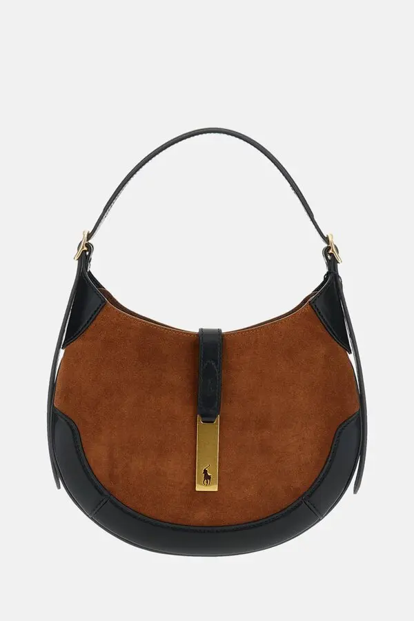 Polo Ralph Lauren Small Leather Shoulder Bag - Brown