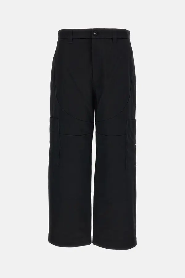 Thom Browne Wide-leg Cotton Twill Trousers