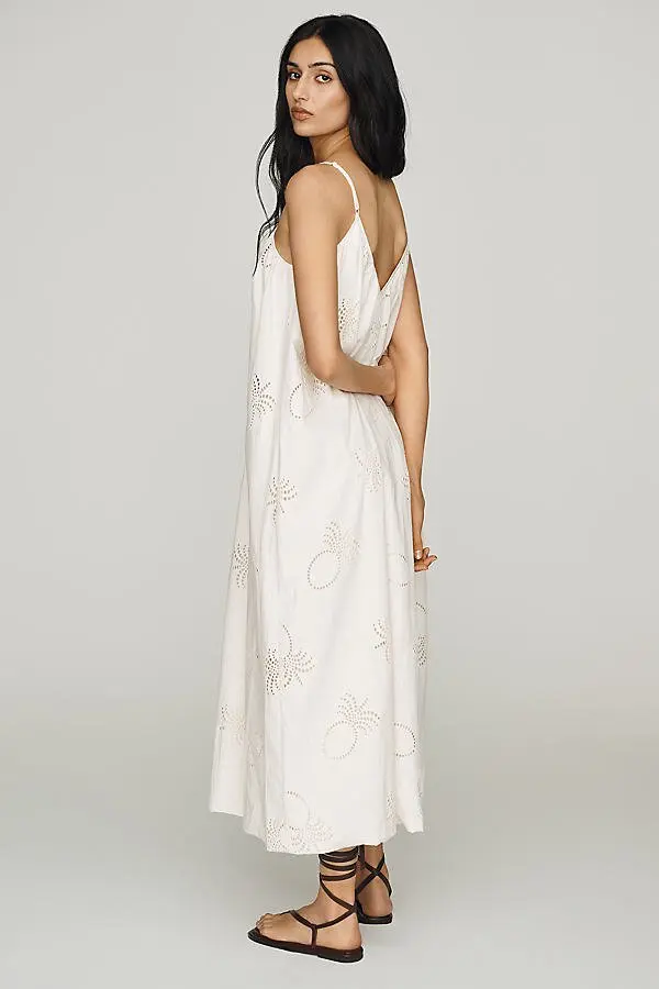 Farm Rio Cotton Bubble Hem Midi Dress