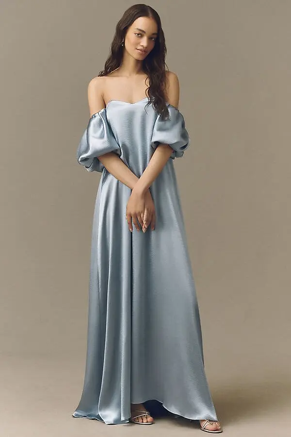 Caroline Constas Palmer Maxi Dress - Slate