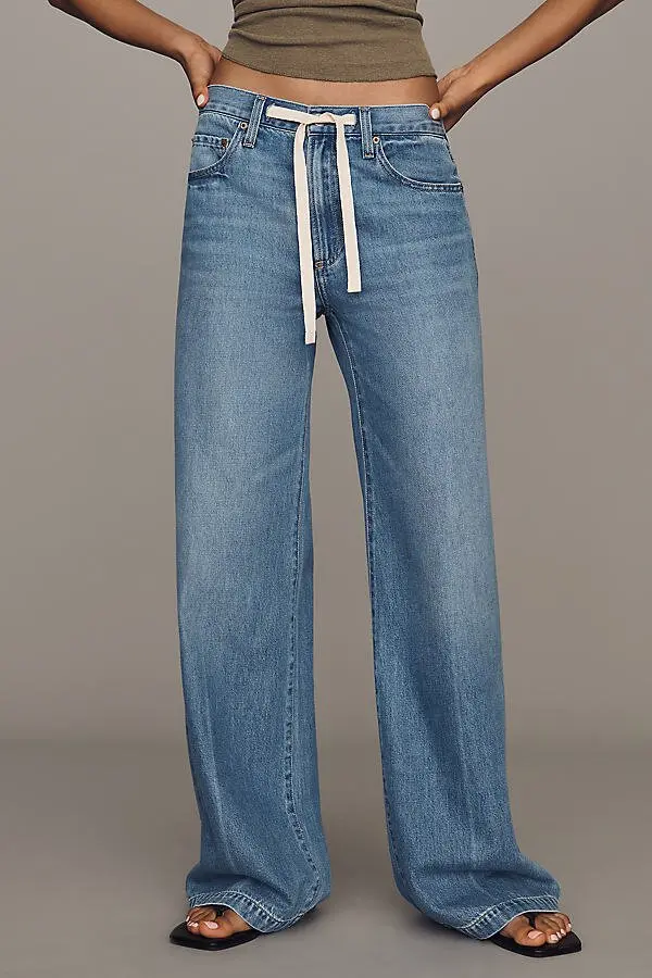 PISTOLA Jadyn High-rise Wide-leg Drawstring Jeans - Expanse