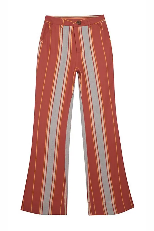 MATTHEW WILLIAMSON X FREE PEOPLE Mirador Striped Bootcut