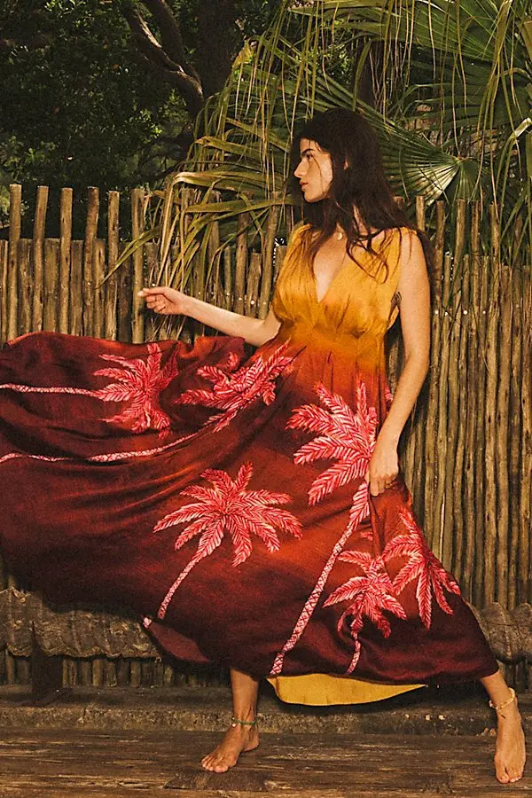 MATTHEW WILLIAMSON X FREE PEOPLE Palma Printed Maxi Dress