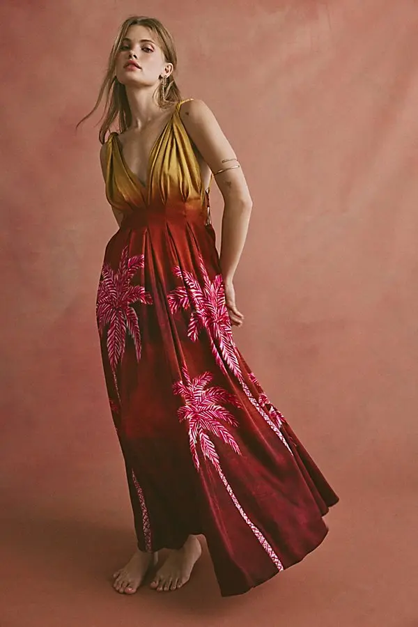 MATTHEW WILLIAMSON X FREE PEOPLE Palma Printed Maxi Dress